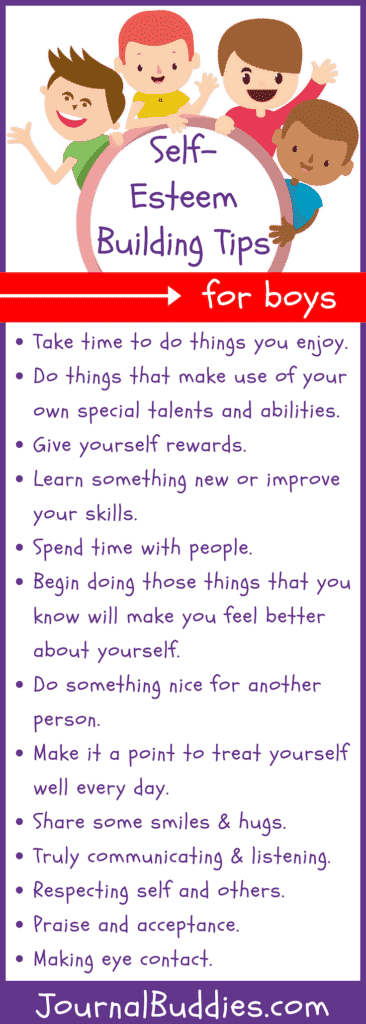 13 Self-Esteem Building Tips for Boys » JournalBuddies.com
