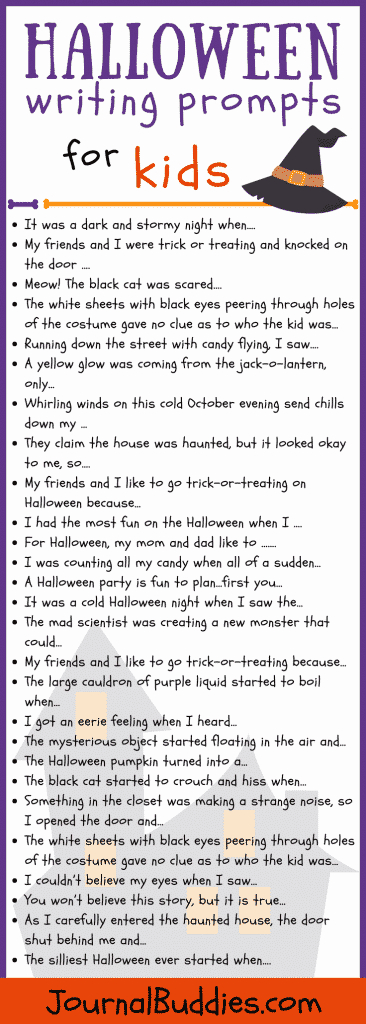 27 Halloween Writing Prompts for Kids • JournalBuddies.com
