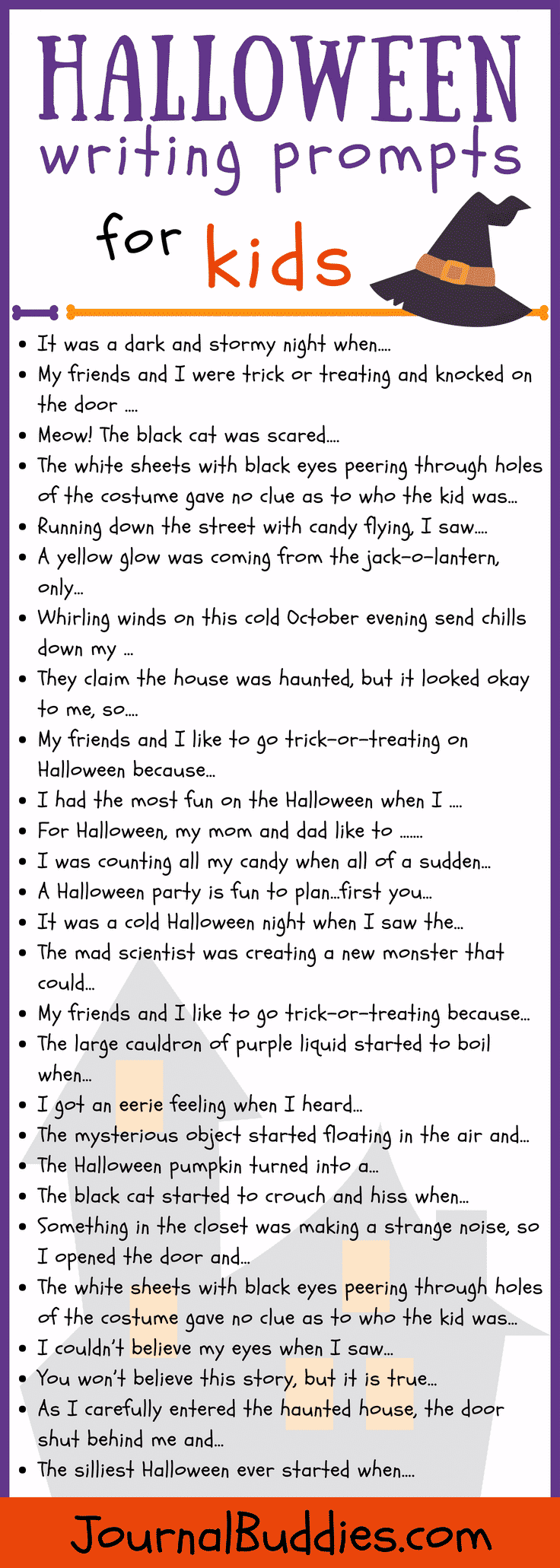 27 Halloween Writing Prompts For Kids JournalBuddies