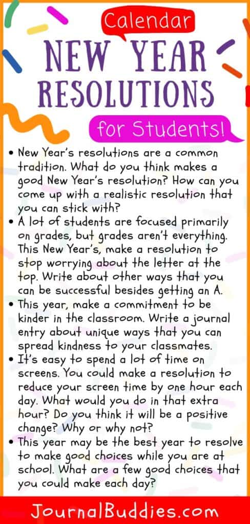 New Year's Journal Writing Resolution » JournalBuddies.com