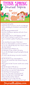 53 Spring Writing Prompts » JournalBuddies.com