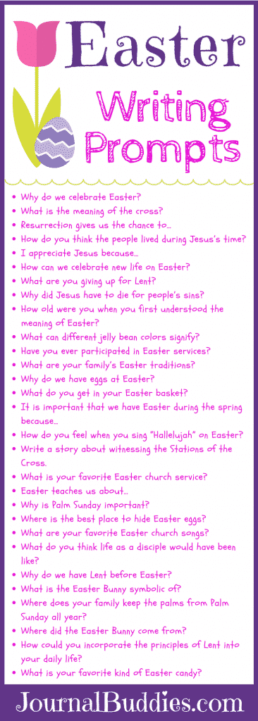 53 Fun Easter Writing Prompts » JournalBuddies.com