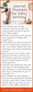29 Wonderful Daily Journal Entry Ideas » JournalBuddies.com