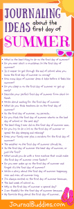 53 First Day of Summer Journaling Ideas & More » JournalBuddies.com