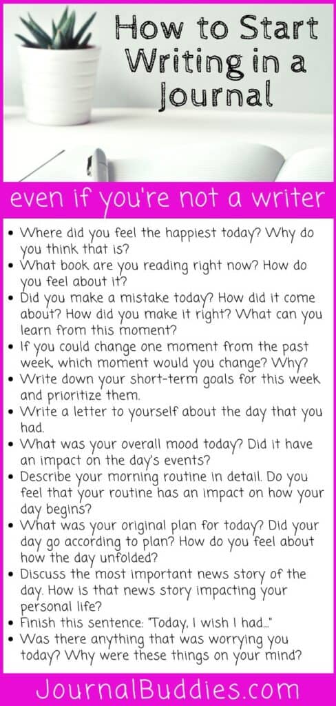 Yay! How to Start Writing a Journal » JournalBuddies.com