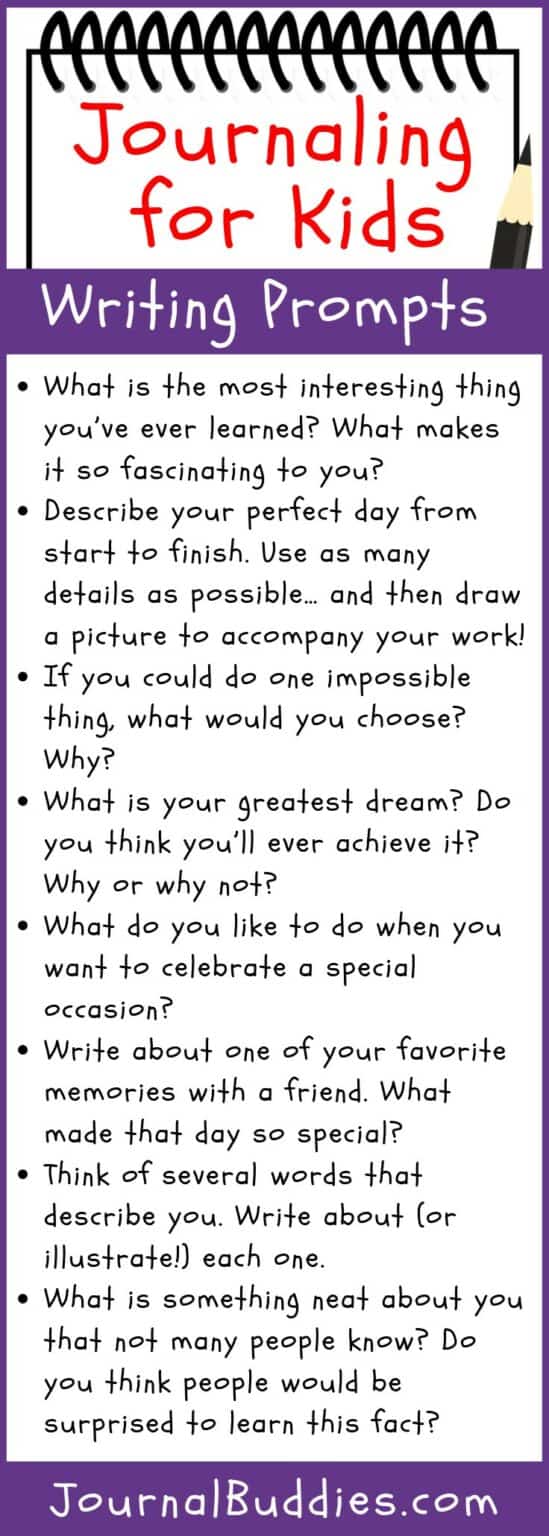 Great Journal Prompts for Kids (49 Ideas!) » JournalBuddies.com