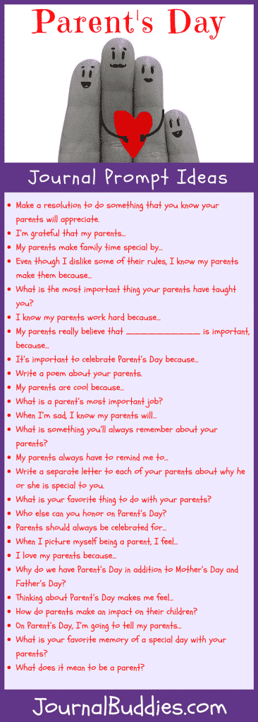 54 Wonderful Writing Prompts about Parents » JournalBuddies.com
