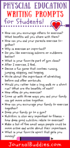 51 Super Physical Education Writing Prompts » JournalBuddies.com
