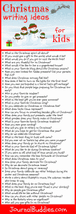 54 Festive Christmas Writing Prompts » JournalBuddies.com