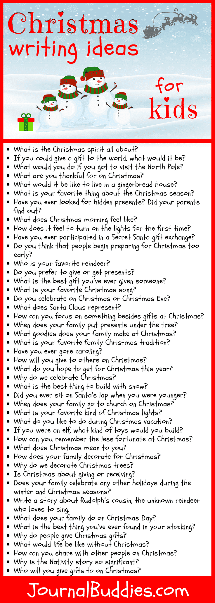 54 Christmas Writing Ideas For Kids JournalBuddies 54 Christmas Writing Ideas For Kids JournalBuddies