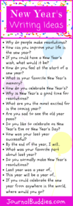 50 Great New Year Writing Prompts » JournalBuddies.com
