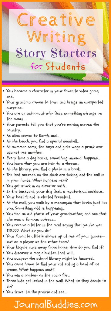 BONUS! 13 Finish The Story Writing Prompts