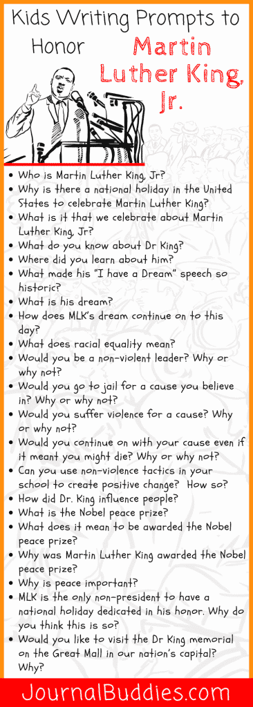 61 Excellent MLK Writing Prompts for Kids » JournalBuddies.com