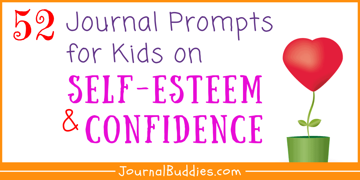 Self Esteem Confidence Journal Prompts for Kids SMI png