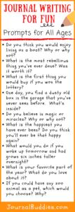 Writing for Fun Tips + 35 Prompts! » JournalBuddies.com
