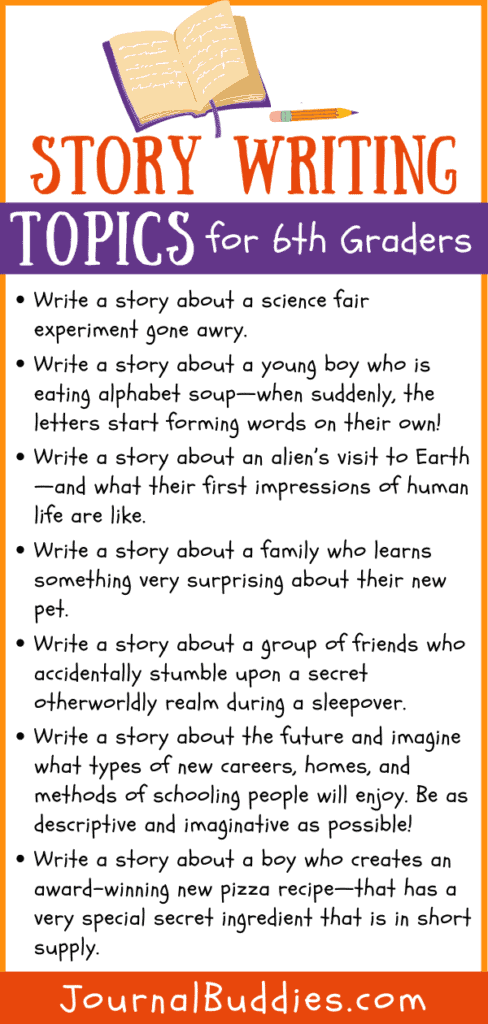 Story Writing Topics JournalBuddies