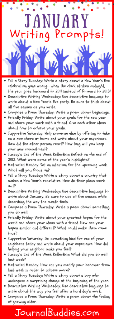 31 Wonderful January Journal Prompts » JournalBuddies.com