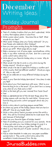 31 Fun December Writing Prompts » JournalBuddies.com
