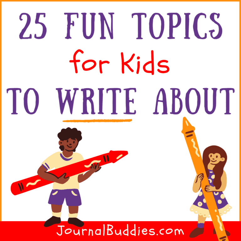 25 Fun Topics for Kids to Write About » JournalBuddies.com