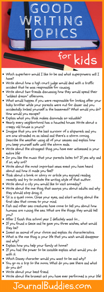 If you enjoyed these Good Writing Topics for Kids,