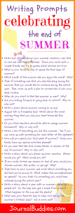 31 Great End of Summer Writing Prompts » JournalBuddies.com