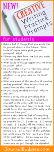 Creative Writing Practice 30 Prompts & 5 Fun Tips » JournalBuddies.com