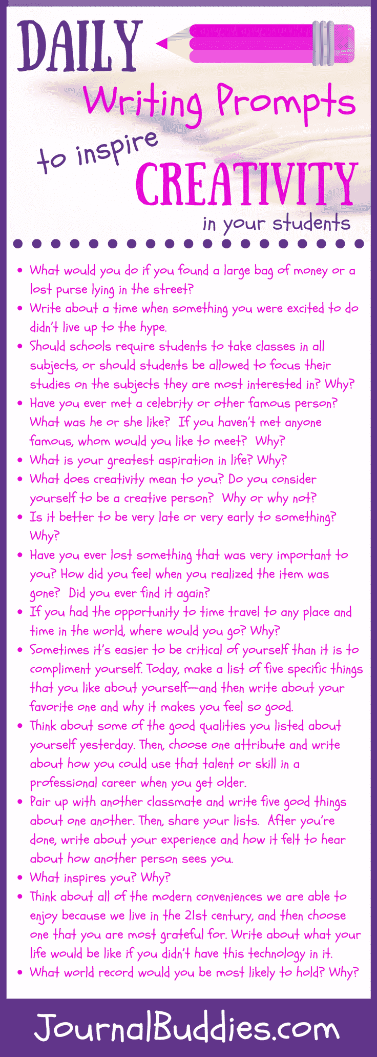Daily Writing Prompts To Inspire Creativity In Kids