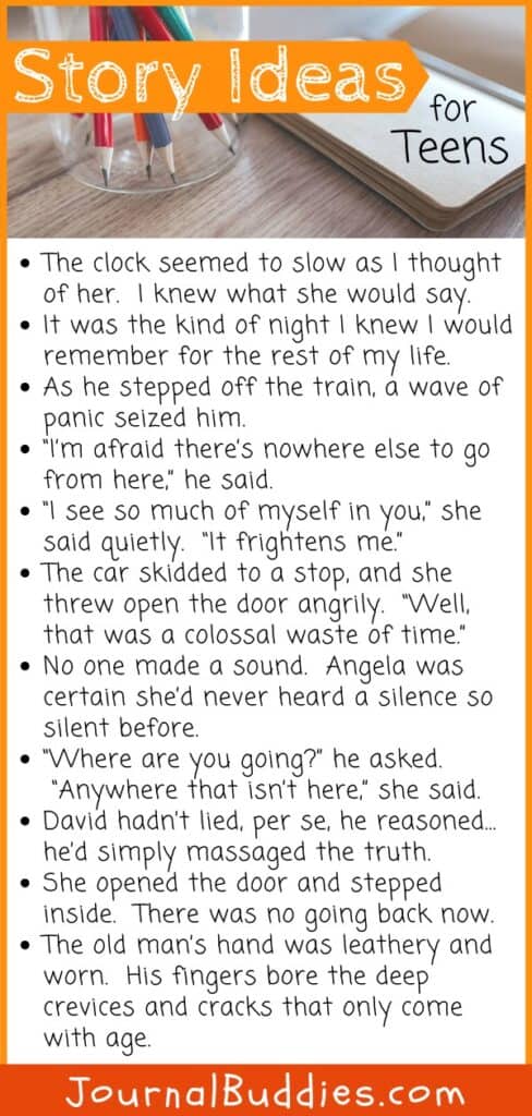 Story Ideas for Teens - 35 Fiction Writing Prompts » JournalBuddies.com