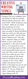 10 Excellent Creative Writing Topics for Grade 3 » JournalBuddies.com