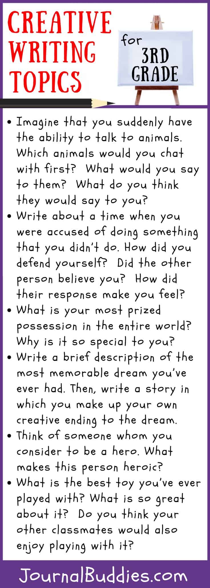 Creative Writing Topics For Grade 3 JournalBuddies