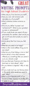 35 Great Writing Prompts for High Schoolers » JournalBuddies.com