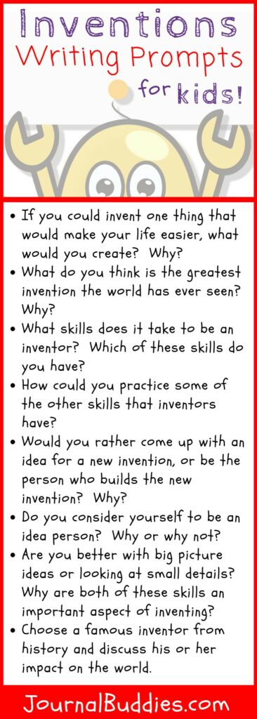 30 Innovative Writing About Inventions Writing Prompts » JournalBuddies.com