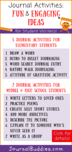 12 Fun Journal Activity Ideas to Use with Your Students ...