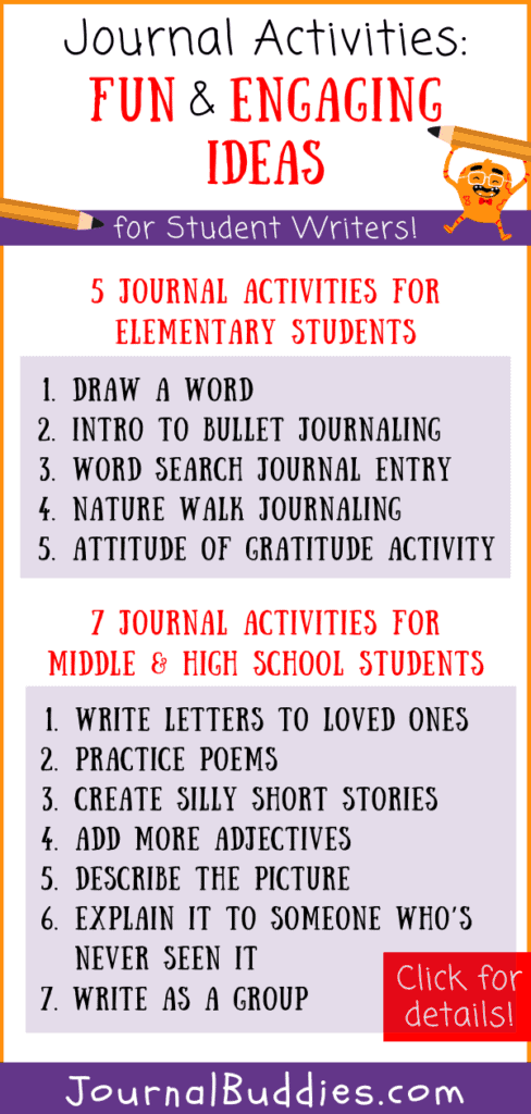 12 Fun Journal Activity Ideas to Use with Your Students ...