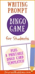 Writing Bingo Games for Students » JournalBuddies.com