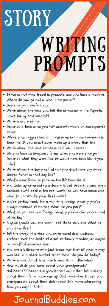 40 Story Writing Prompts for Young Writers » JournalBuddies.com