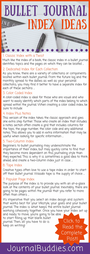 Bullet Journal Index (7 Ideas!) » JournalBuddies.com