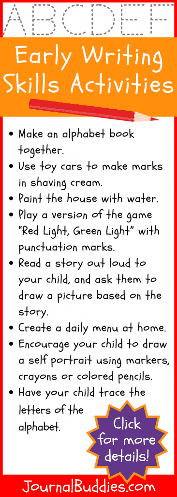Early Writing Skills (10 Activities!) » JournalBuddies.com