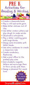 12 Pre K Activities for Reading and Writing » JournalBuddies.com