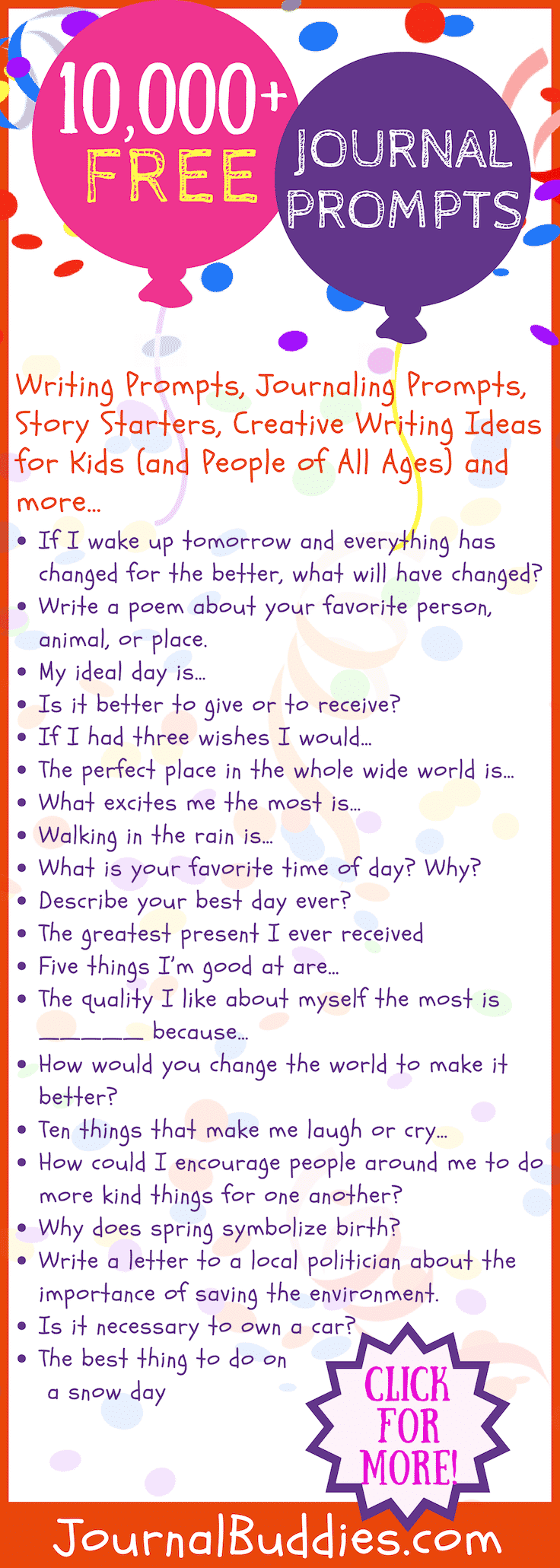 Your FREE Writing Prompts Resource! • JournalBuddies.com