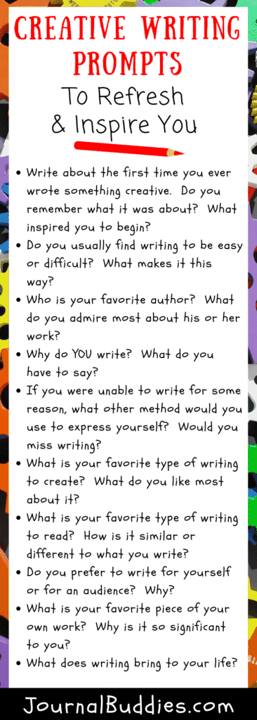 Creative Writing Exercises » JournalBuddies.com