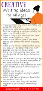 40 Daily Creative Writing Prompts for Adults » JournalBuddies.com