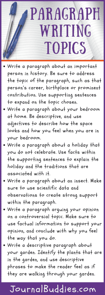 Teaching Paragraph Writing Resources