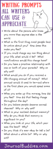 Writing Prompts Anyone Can Use » JournalBuddies.com