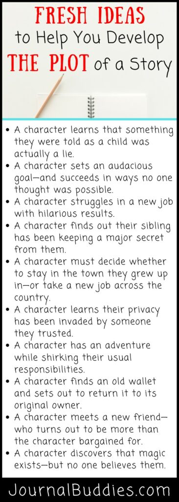 15 Fresh Plot Ideas for Stories » JournalBuddies.com