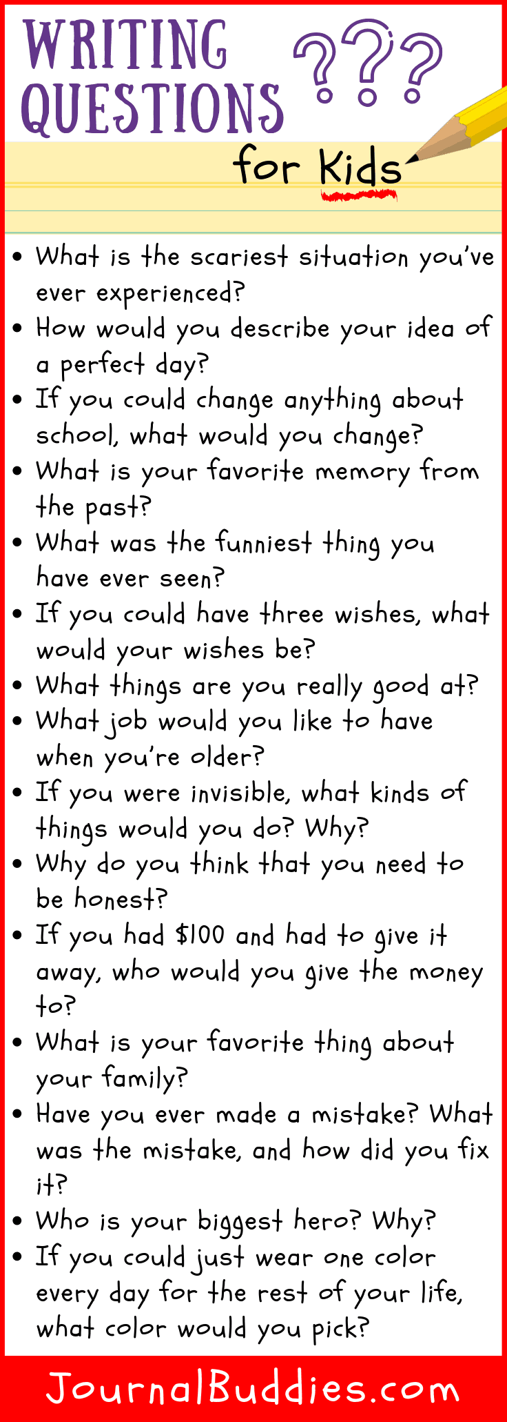 Writing Question Prompts For Writers Of All Ages