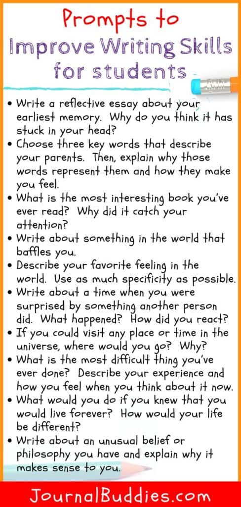 How to Improve Writing Skills for Students » JournalBuddies.com