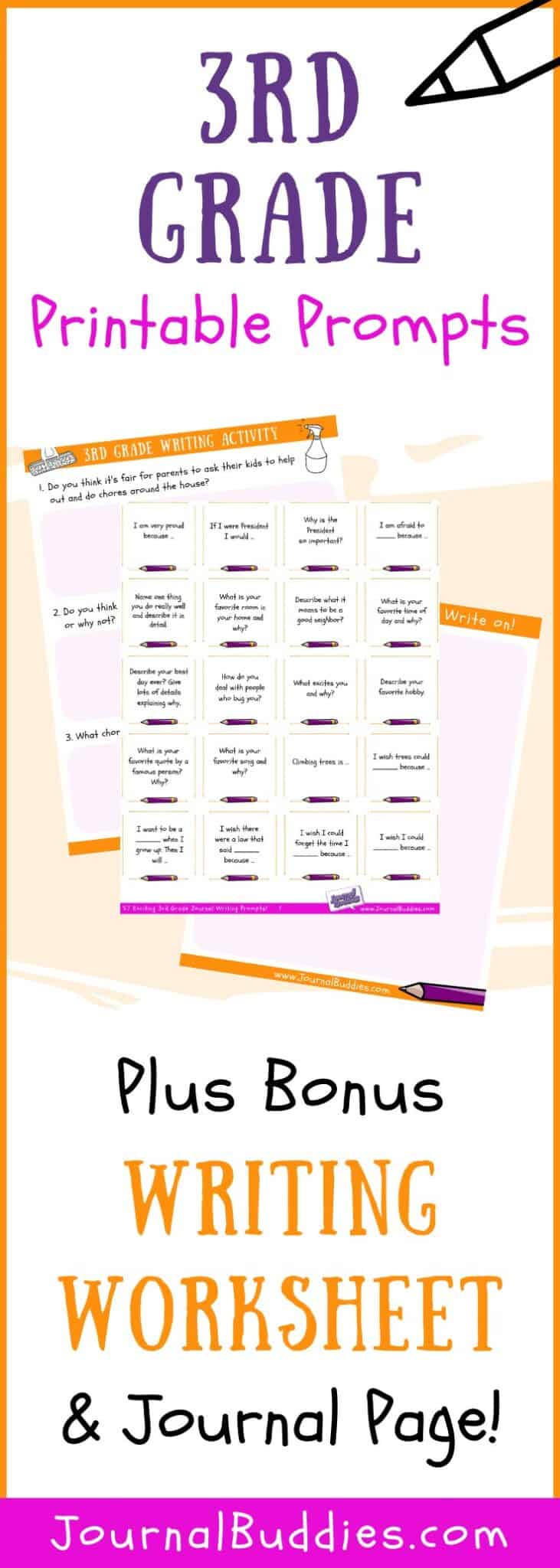 3rd Grade Writing Prompts PDF (Free) » JournalBuddies.com