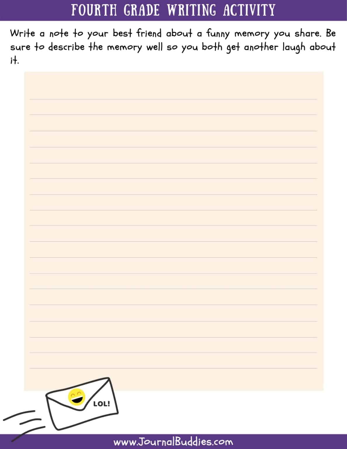 4th Grade Writing Prompts PDF (Free) » JournalBuddies.com