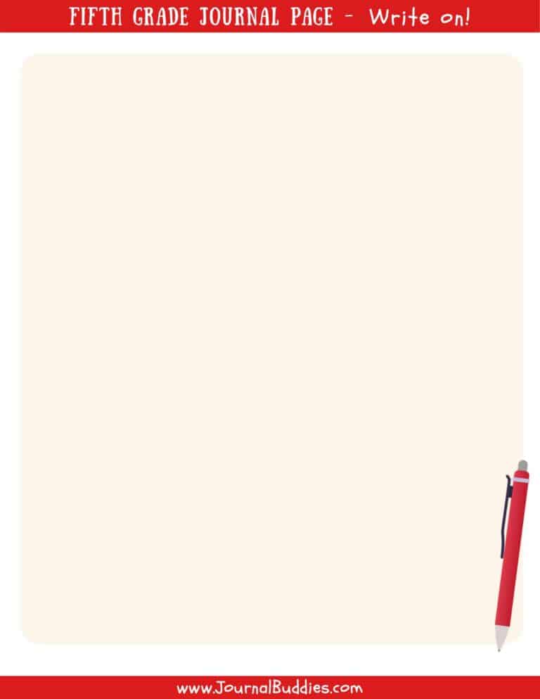 5th Grade Writing Prompts pdf (Free) » JournalBuddies.com